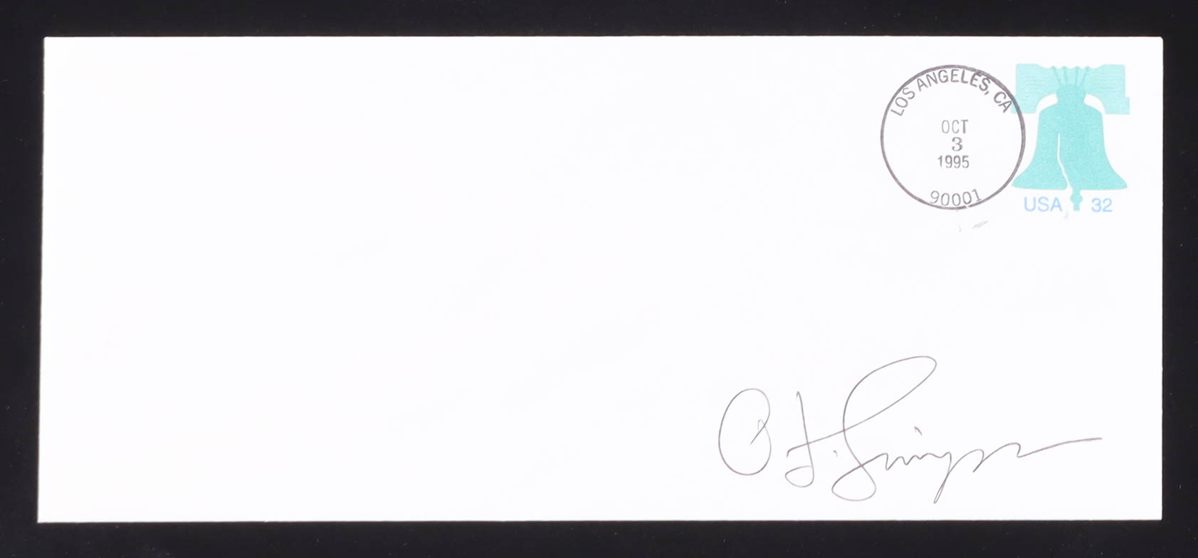 O. J. Simpson Signed 1995 Envelope (Simpson) | Pristine Auction