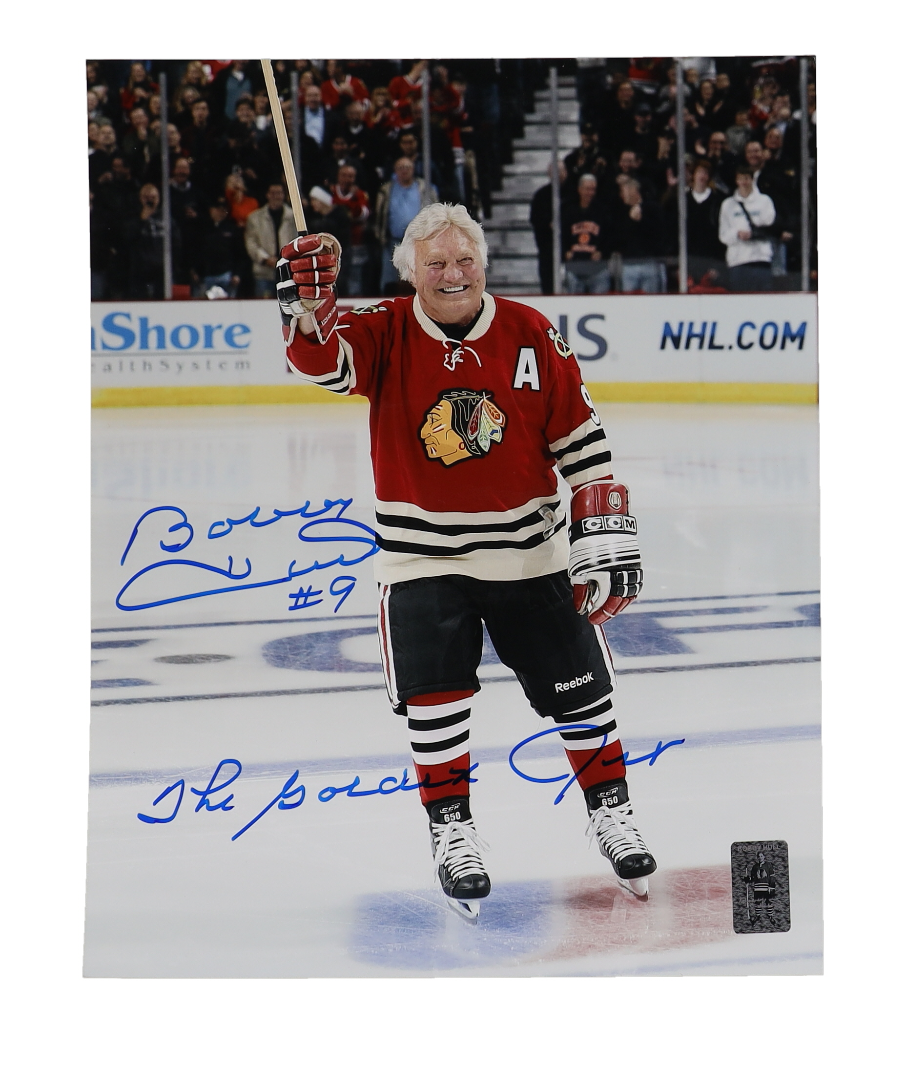 Bobby Hull Signed Blackhawks 8x10 Photo Inscribed "The Golden Jet ...