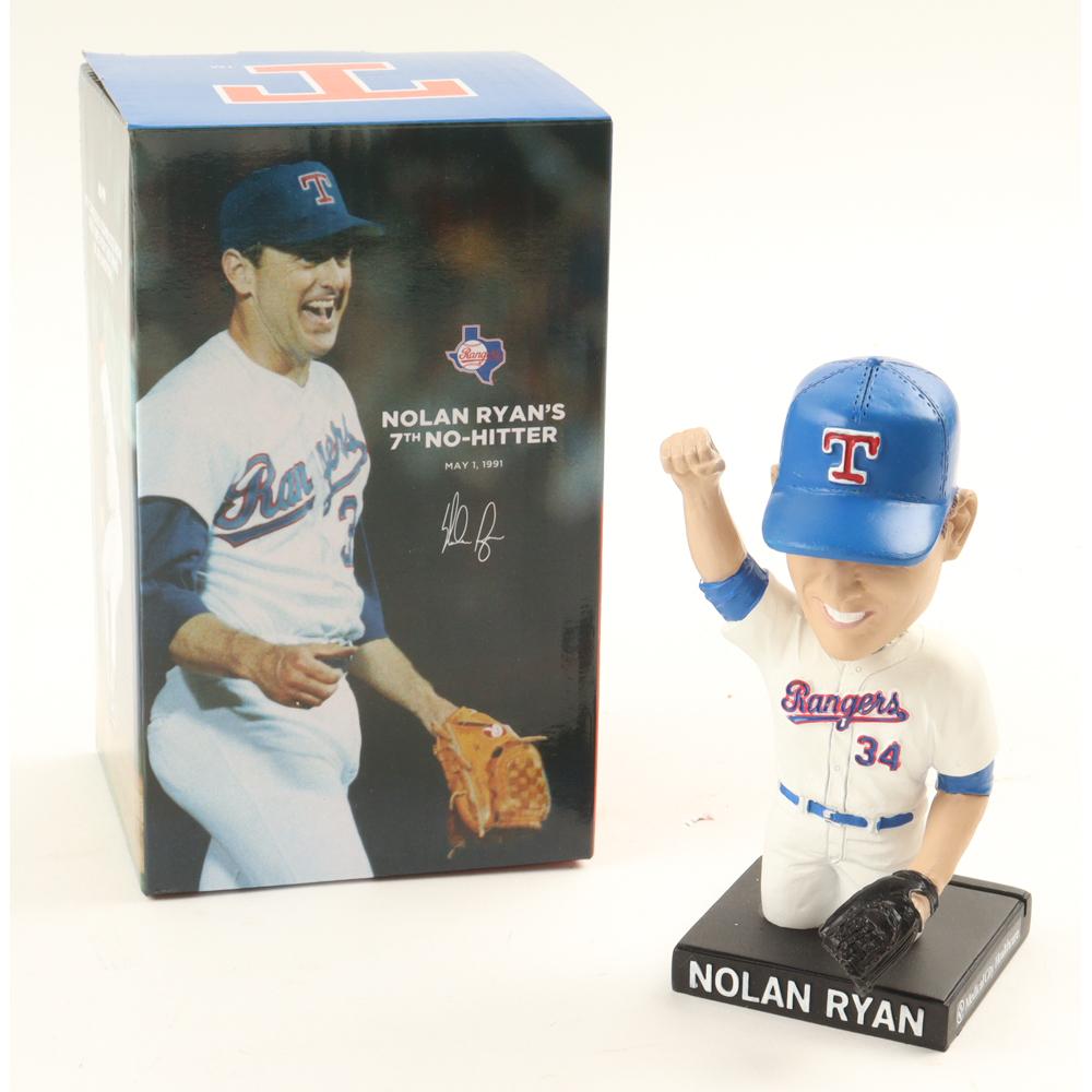 Nolan Ryan 2023 Rangers "7th No-Hitter" 6" Commemorative Bobblehead ...