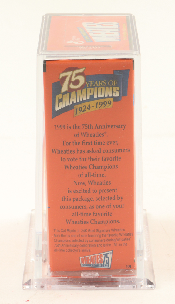Cal Ripken Jr. LE Commemorative "75 Years Of Champions" 24K Signature ...