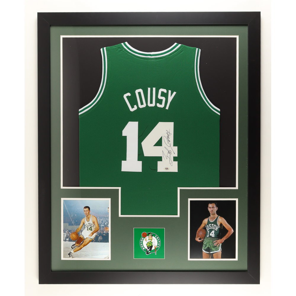 Bob Cousy Signed Custom Framed Jersey Display (PSA) | Pristine Auction