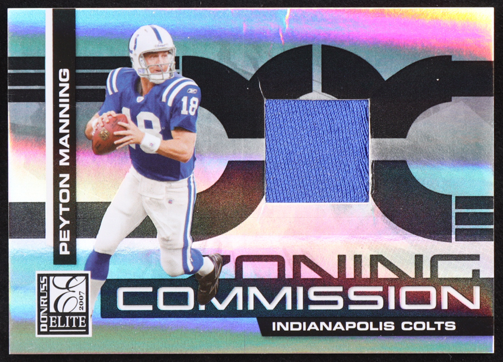 Peyton Manning 2007 Donruss Elite Zoning Commission Jerseys #3 #68/175 ...