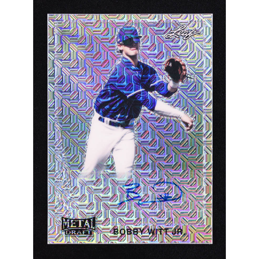 Bobby Witt Jr. 2021 Leaf Metal Draft '90 Leaf Mojo #LABWJ RC | Pristine Auction