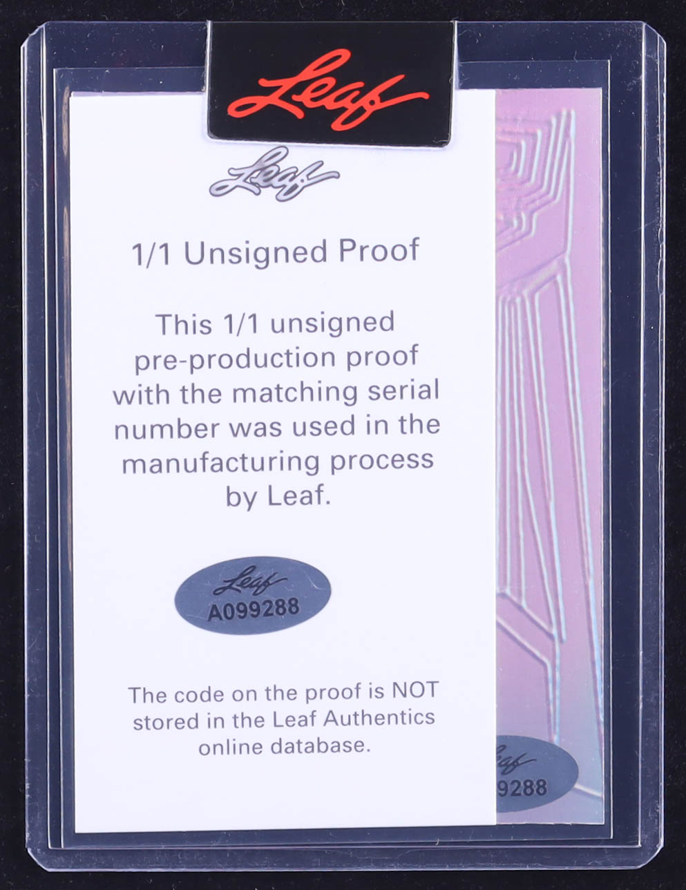 Brock Bowers 2023 Leaf Metal Pre-Production Proof Prismatic Oil Spill ...