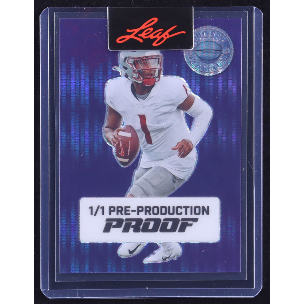 Cameron Ward 2024 Pro Set Platinum Pre-Production Proof Pulsar Purple ...