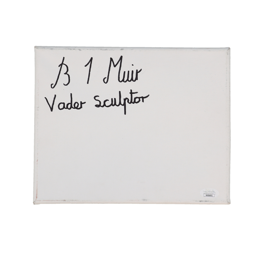 Brian Muir Signed Canvas Display Inscribed "Vader Sculptor" (JSA ...