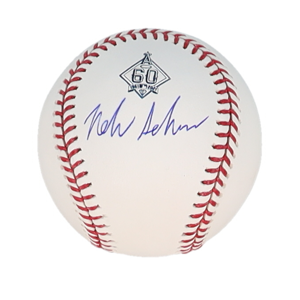 Nolan Schanuel Signed OML Angels 60th Anniversary Logo Baseball (JSA ...