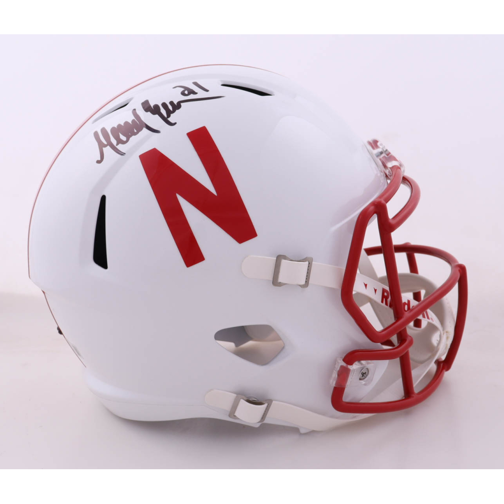 Mike Brown Signed Nebraska Cornhuskers Full-Size Speed Helmet (Beckett ...