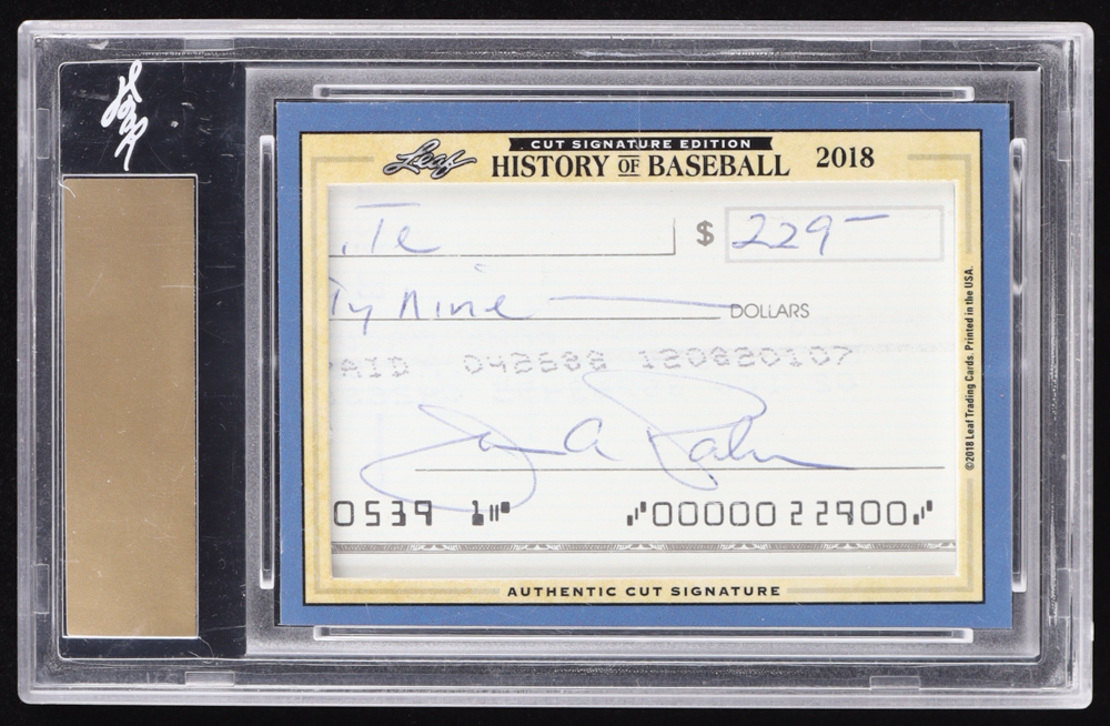 Nolan Ryan / Jim Palmer 2018 Leaf History of Baseball Hall of Fame ...