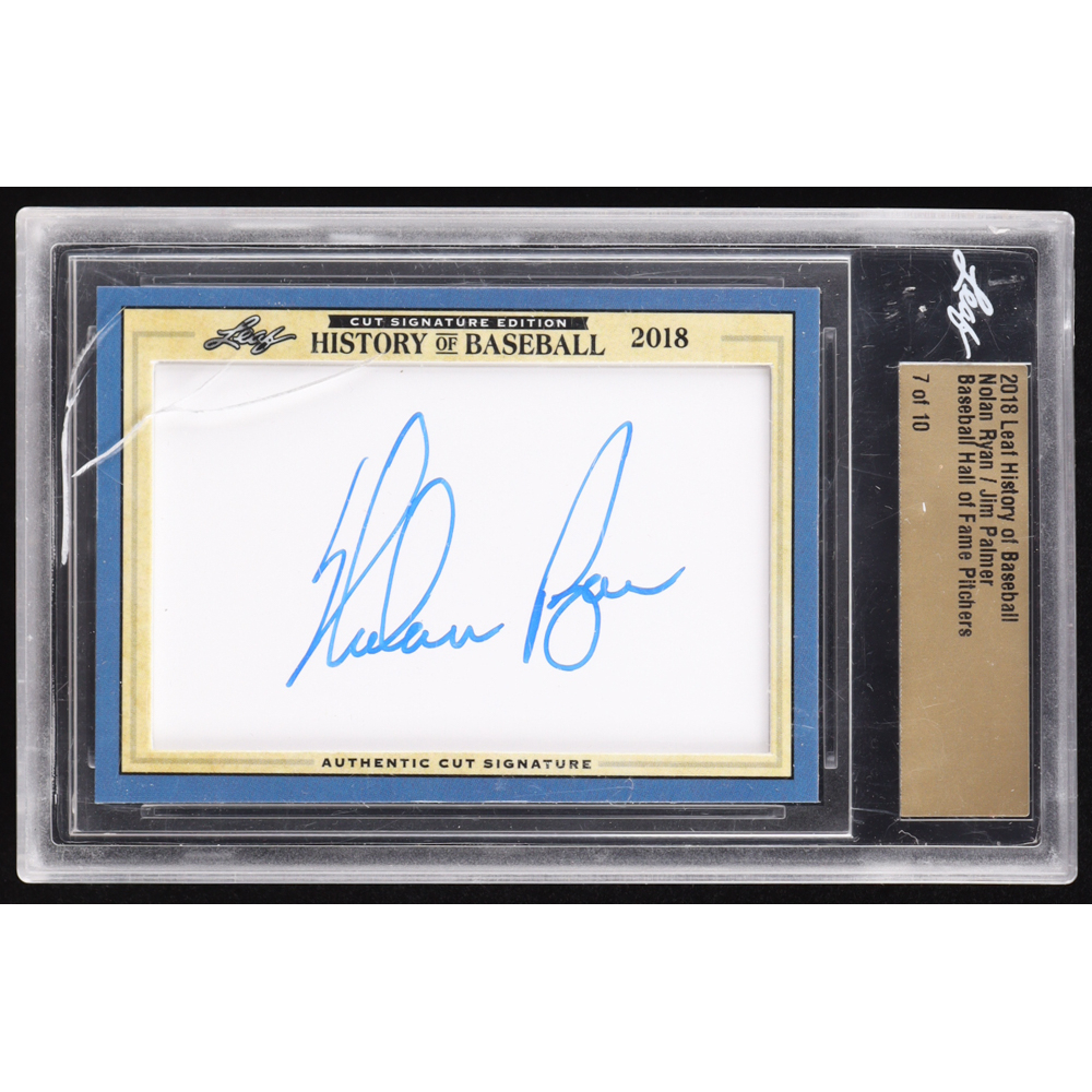 Nolan Ryan / Jim Palmer 2018 Leaf History of Baseball Hall of Fame ...