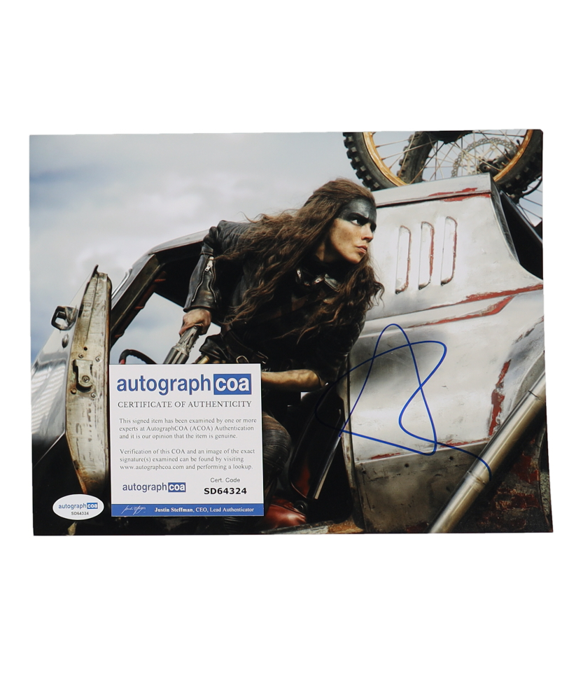 Anya Taylor-Joy Signed "Furiosa: A Mad Max Saga" 8x10 Photo ...