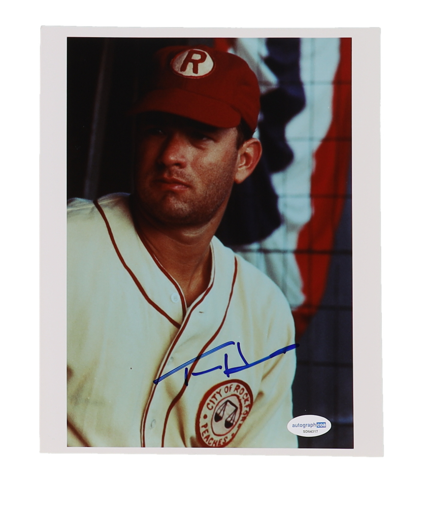 Tom Hanks Signed "A League of Their Own" 8x10 Photo (AutographCOA ...