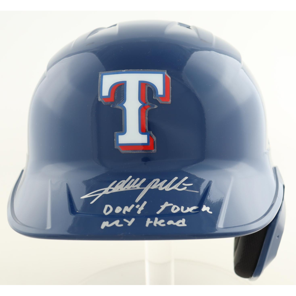 Adrian Beltre Signed Rangers Full-Size Batting Helmet Inscribed "Don't ...
