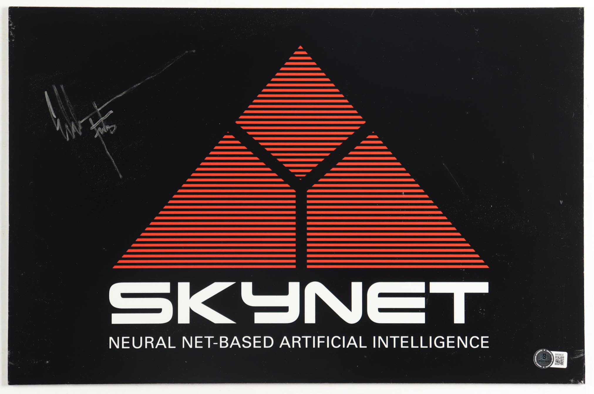 Edward Furlong Signed "Terminator 2: Judgment Day" Skynet Sign (Beckett ...