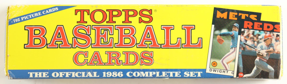 1986 Topps Baseball Complete Set of (792) Cards with Roger Clemens #661, Pete Rose #1, Nolan ...