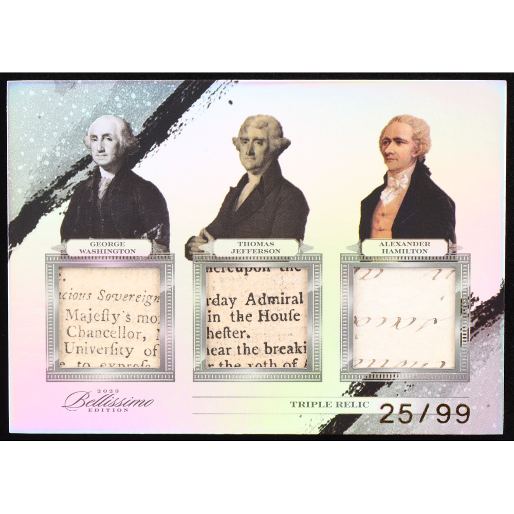 George Washington / Thomas Jefferson / Alexander Hamilton 2023 ...