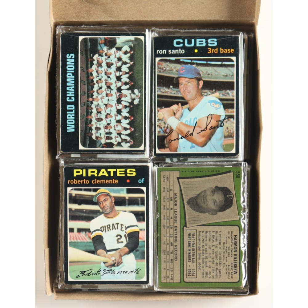1971 Topps Baseball Cello Fun Pack Vending Box with (20) Packs ...
