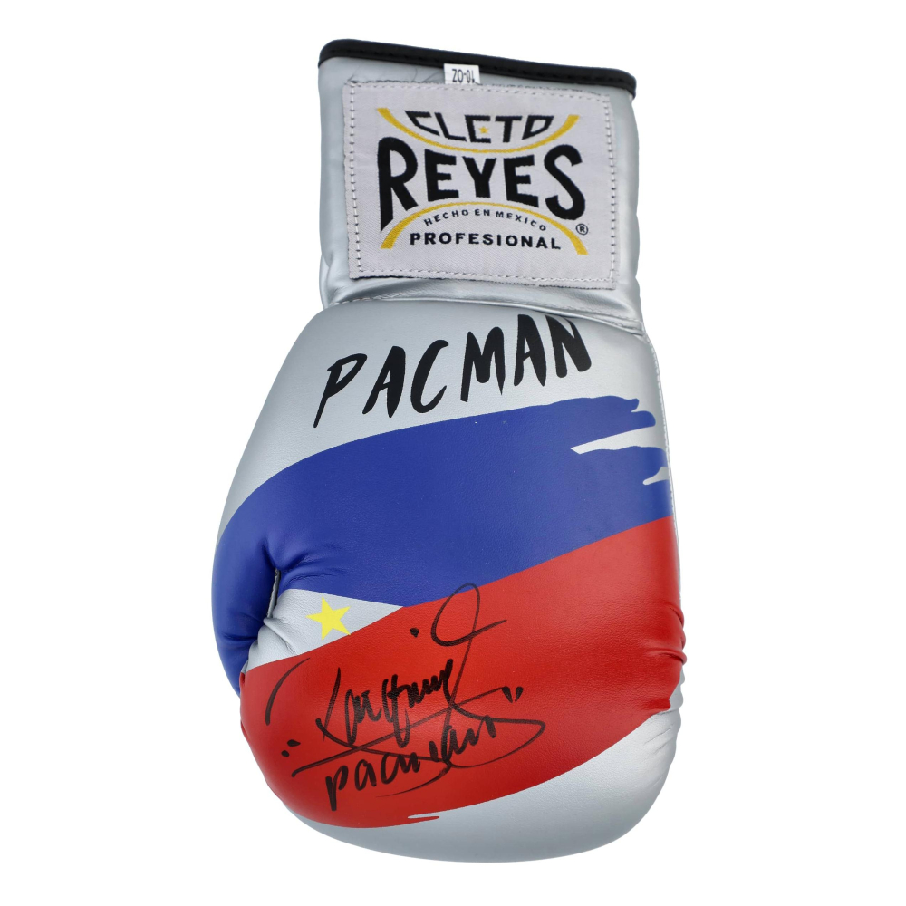 Manny Pacquiao Signed "Flag of the Philippines" Cleto Reyes Boxing ...