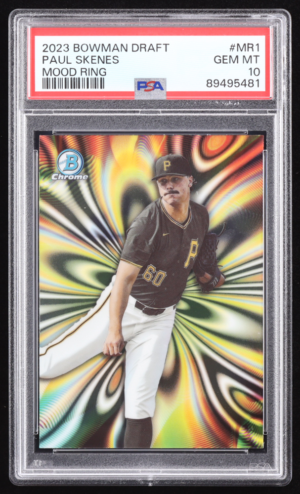 Paul Skenes 2023 Bowman Chrome Draft Mood Ring #MR1 RC (PSA 10) | Pristine Auction