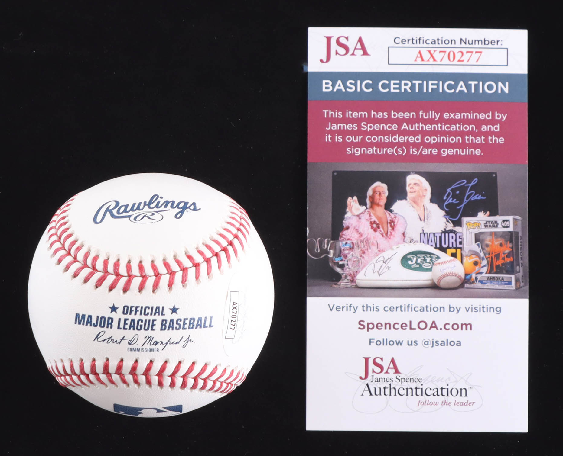 Ryne Sandberg Signed OML Hall Of Fame Logo Baseball Inscribed 'HOF 05 ...