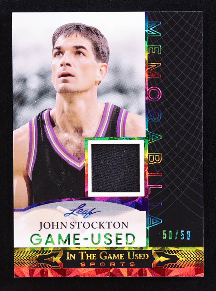 John Stockton 2024 ITG Used Sports Game-Used Memorabilia Crystal Oil ...