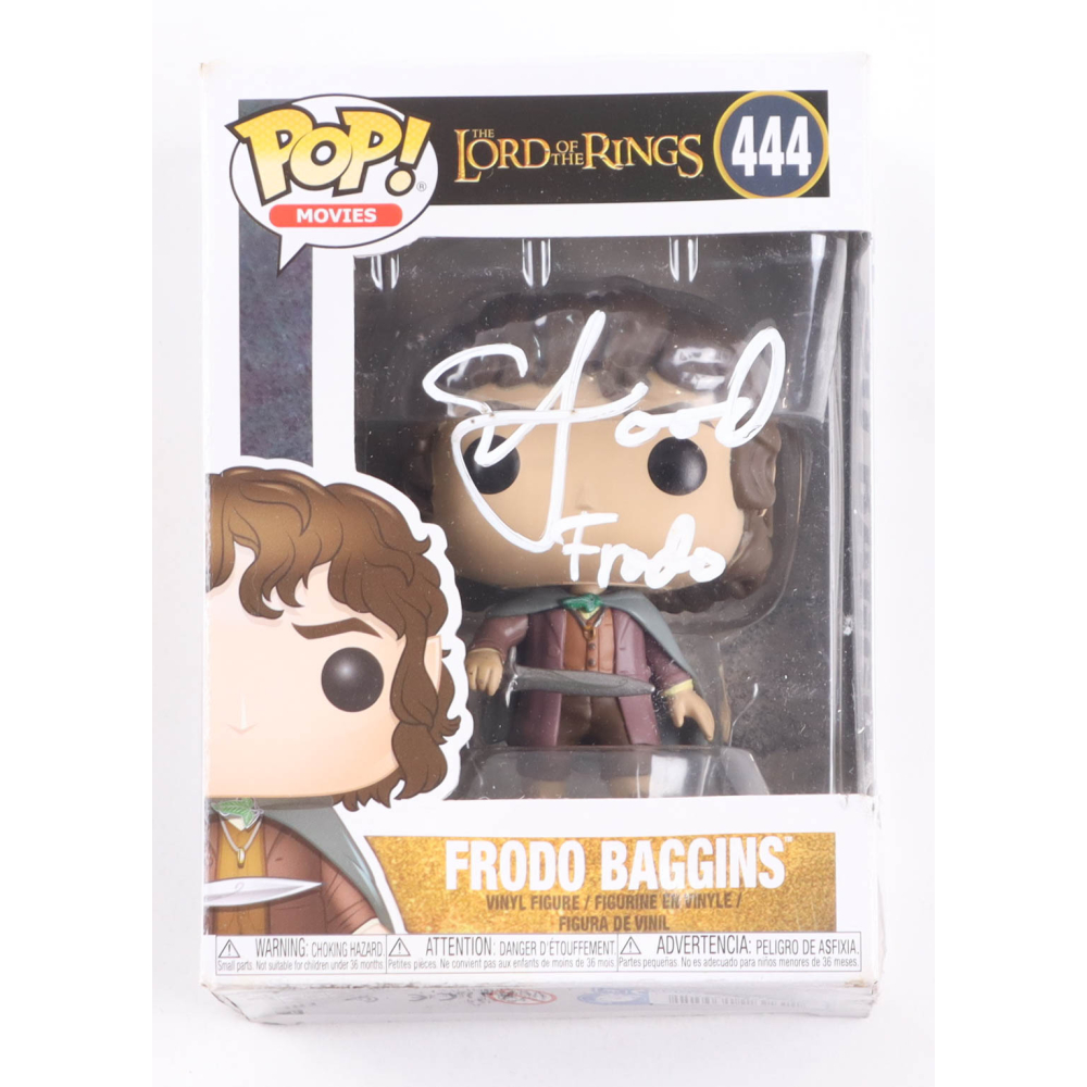 Elijah Wood Signed "Lord of the Rings" #444 Frodo Baggins Funko Pop ...