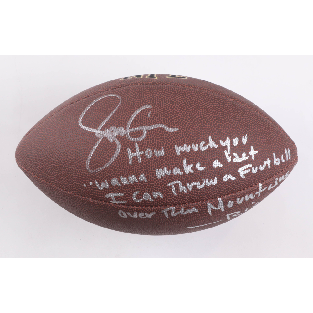 Jon Gries Signed NFL Football With Extensive Inscription (Beckett & PBA ...