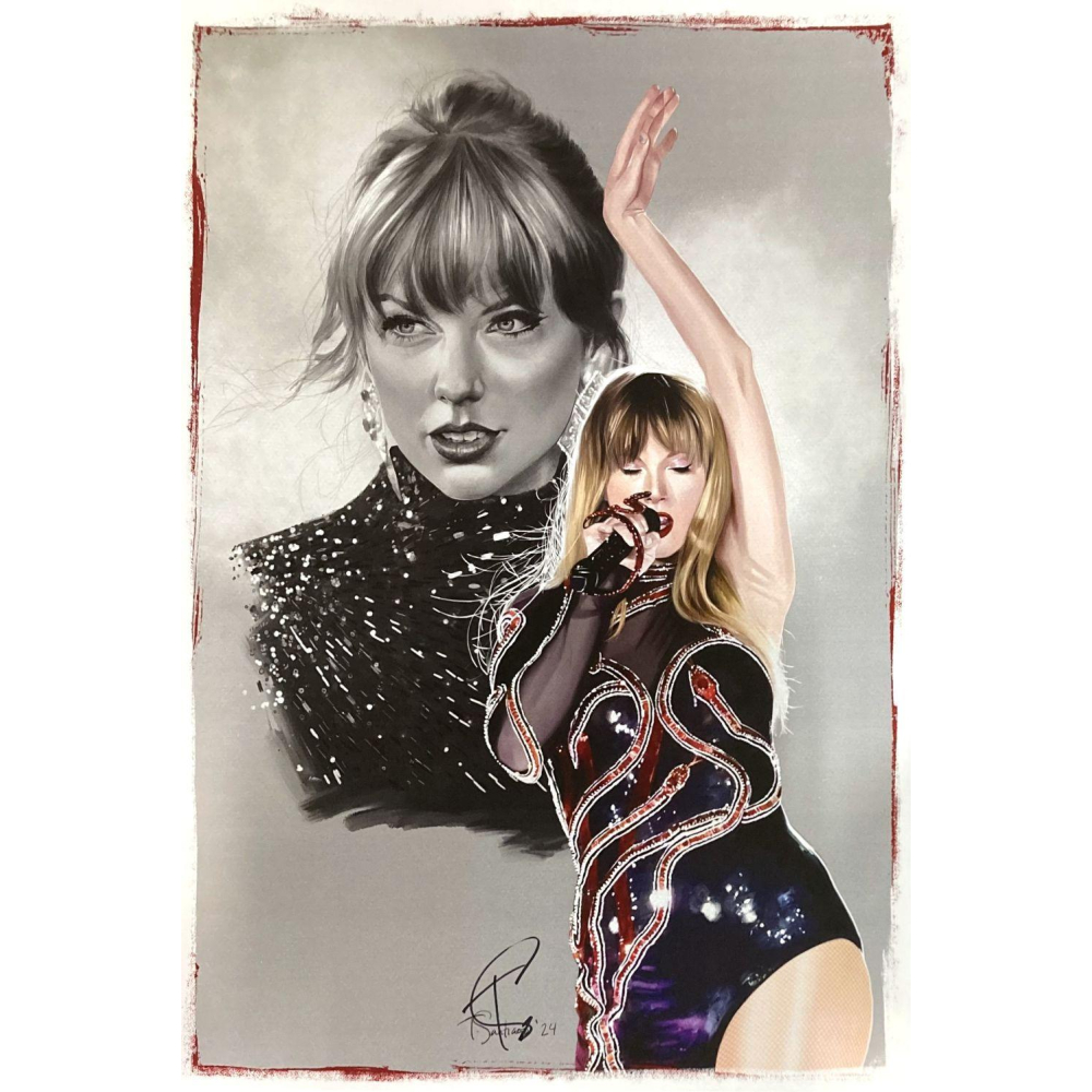 Taylor Swift 13x19 Signed Lithograph by Tony Santiago (Sports Integrity ...