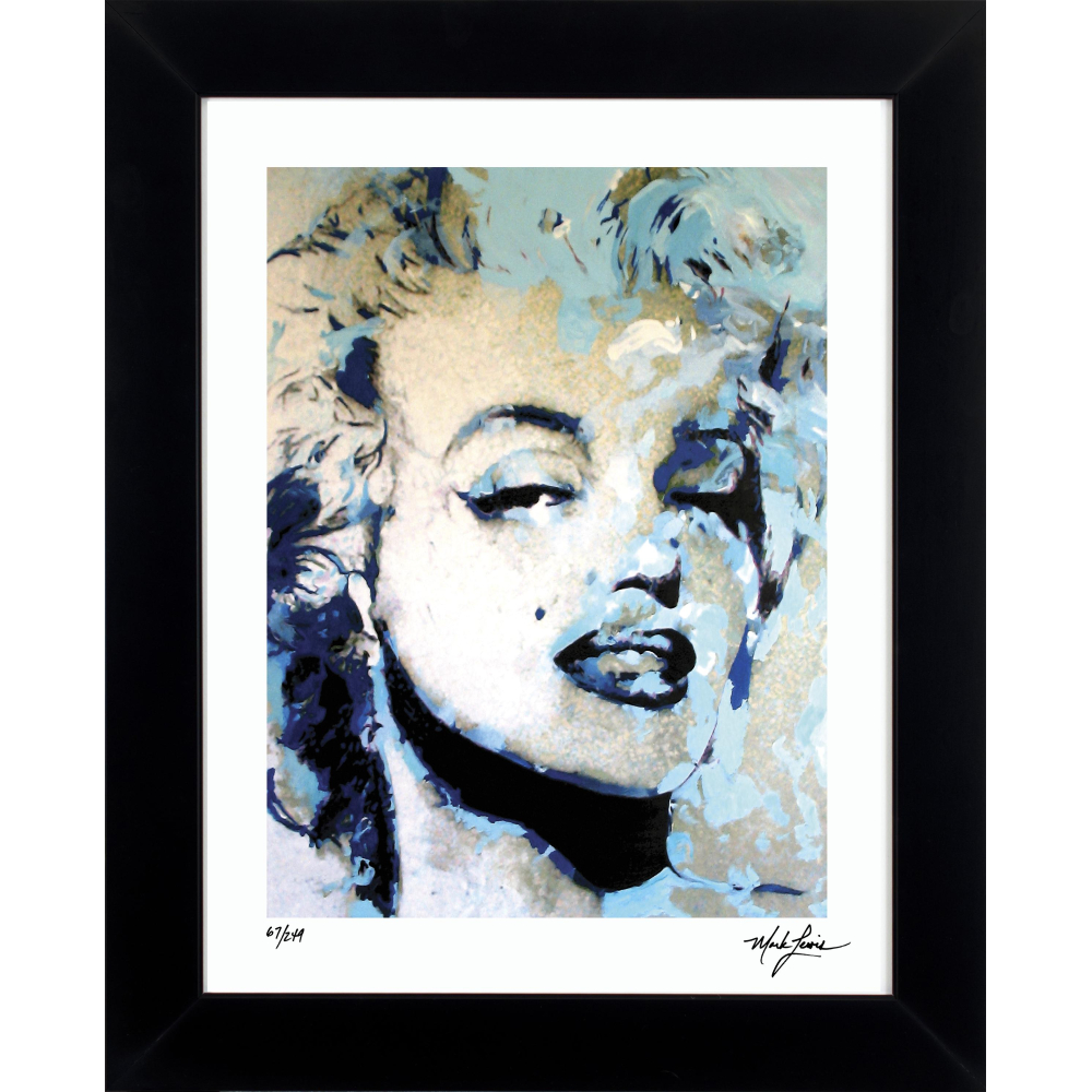 Mark Lewis Signed LE "Blue Marilyn - Marilyn Monroe" Custom Framed ...