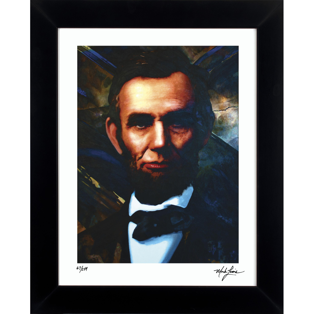 Mark Lewis Signed LE "Towering Genius - Abraham Lincoln" Custom Framed ...