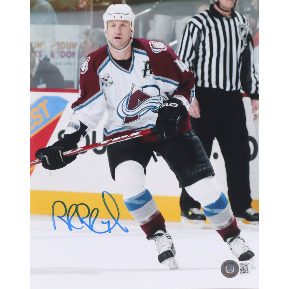 Rob Blake Signed Avalanche 8x10 Photo (Beckett) | Pristine Auction