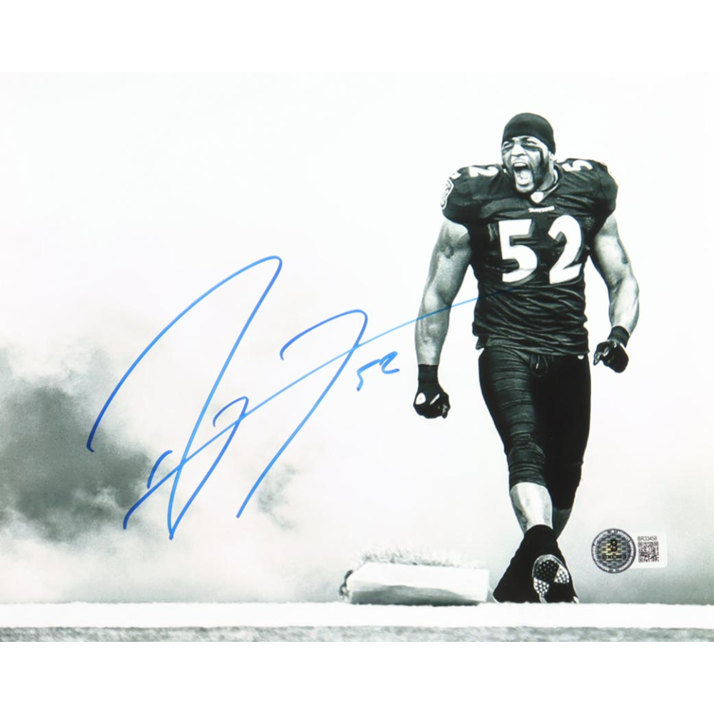 Ray Lewis Signed Ravens 8x10 Photo (Beckett) | Pristine Auction