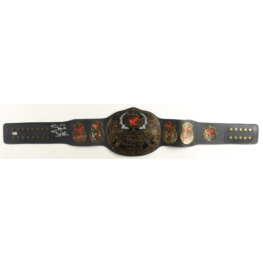 "Stone Cold" Steve Austin Signed Full-Size "Smoking Skull" World ...