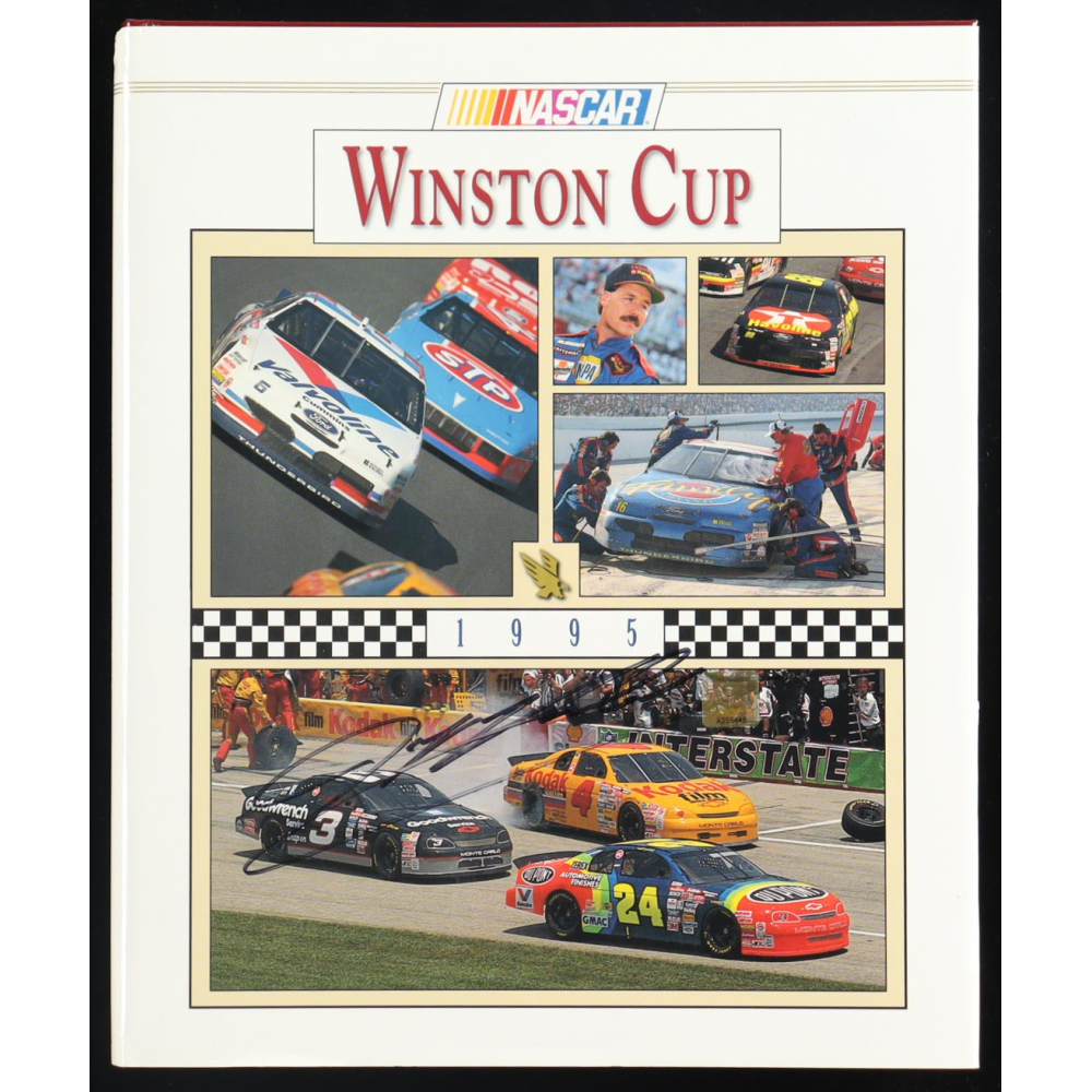 Jeff Gordon Signed "1995 NASCAR Winston Cup" Hardcover Book (Gordon ...