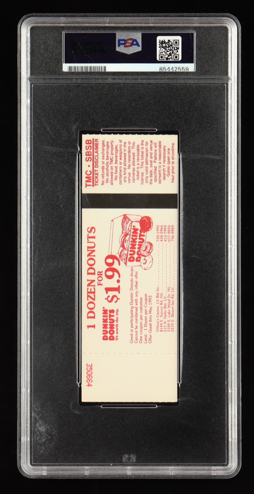 Julio Cesar Chavez Signed 1992 "Chavez vs Camacho" Boxing Ticket (PSA ...