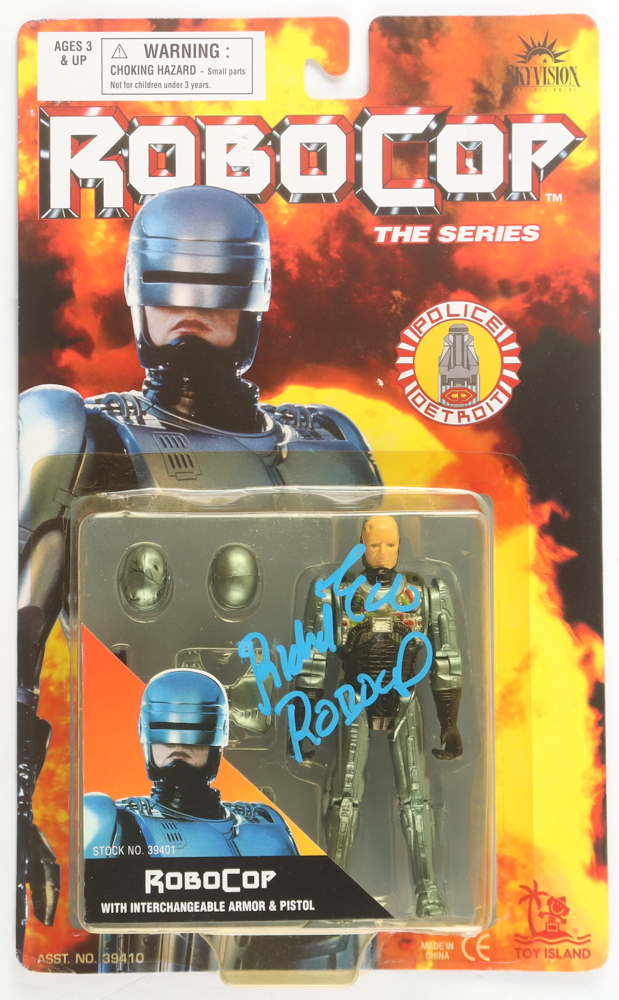 Richard Eden Signed 1994 "RoboCop: The Series" Action Figure Inscribed ...