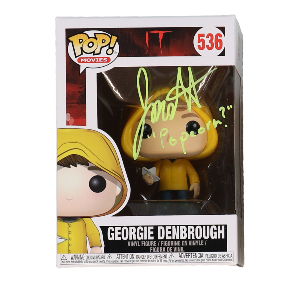 Jackson Robert Scott Signed "IT" #536 Georgie Denbrough Funko Pop ...