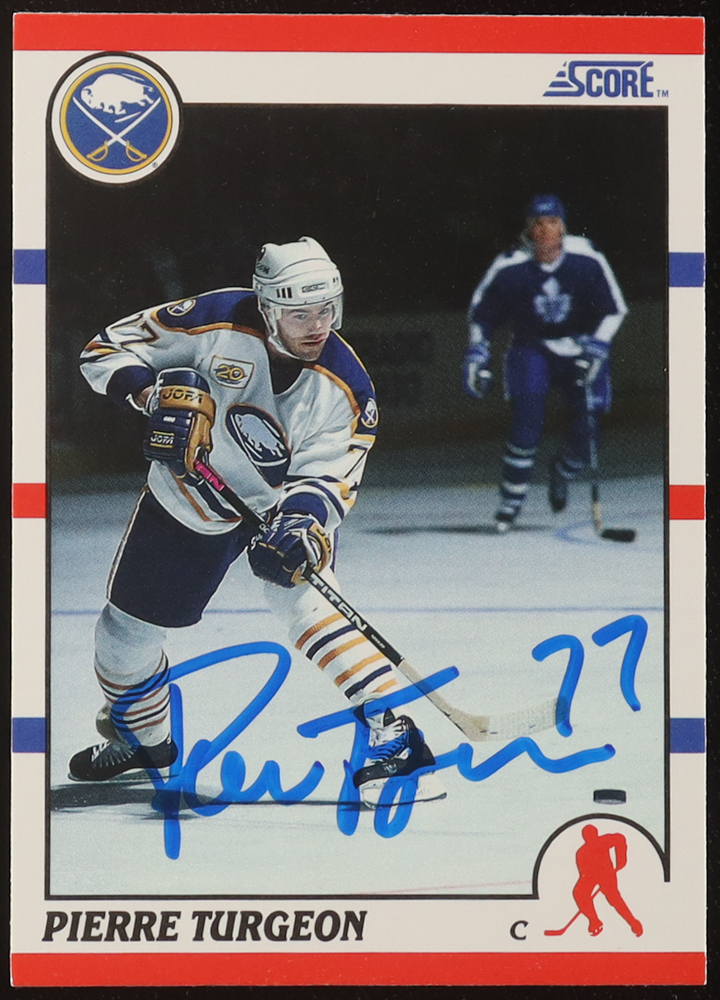 Pierre Turgeon Signed 1990-91 Score #110 (Premium) | Pristine Auction