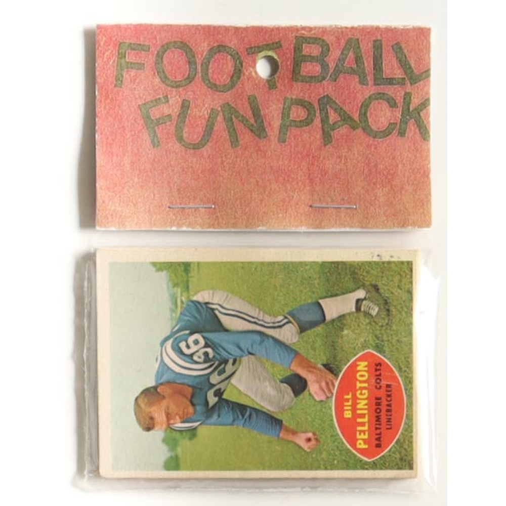 1960 Topps Football Card Fun Pack with (10) Cards | Pristine Auction