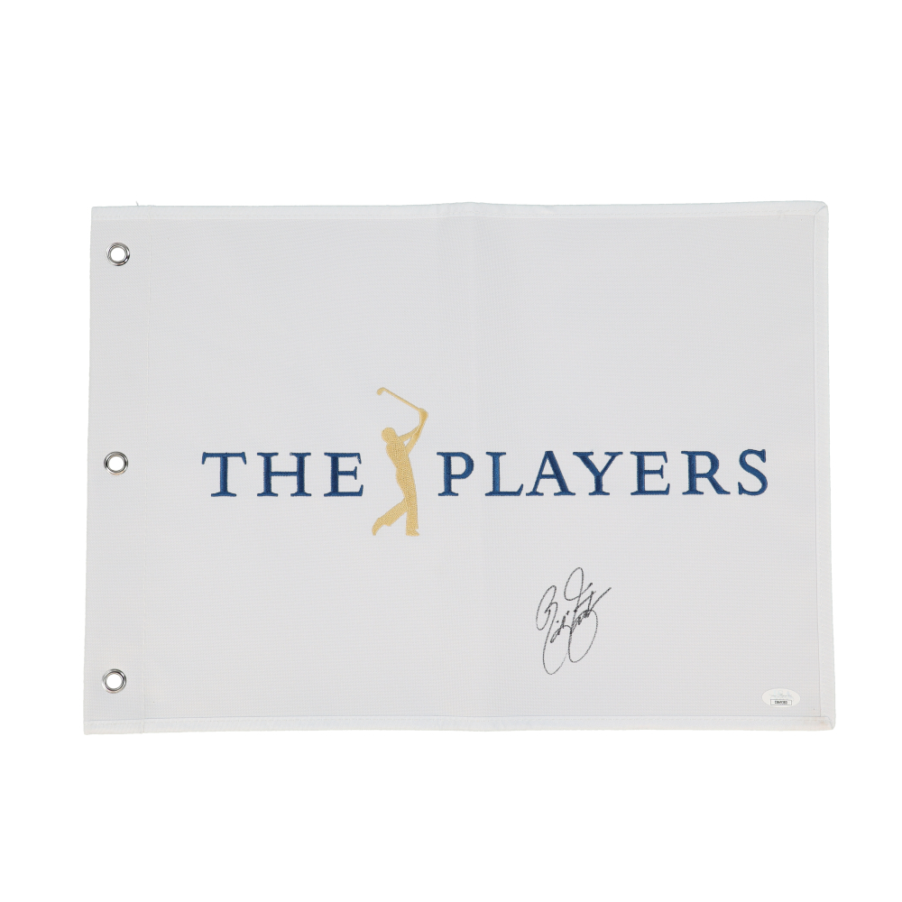 Rickie Fowler Signed The Players Championship Tournament Pin Flag (JSA ...