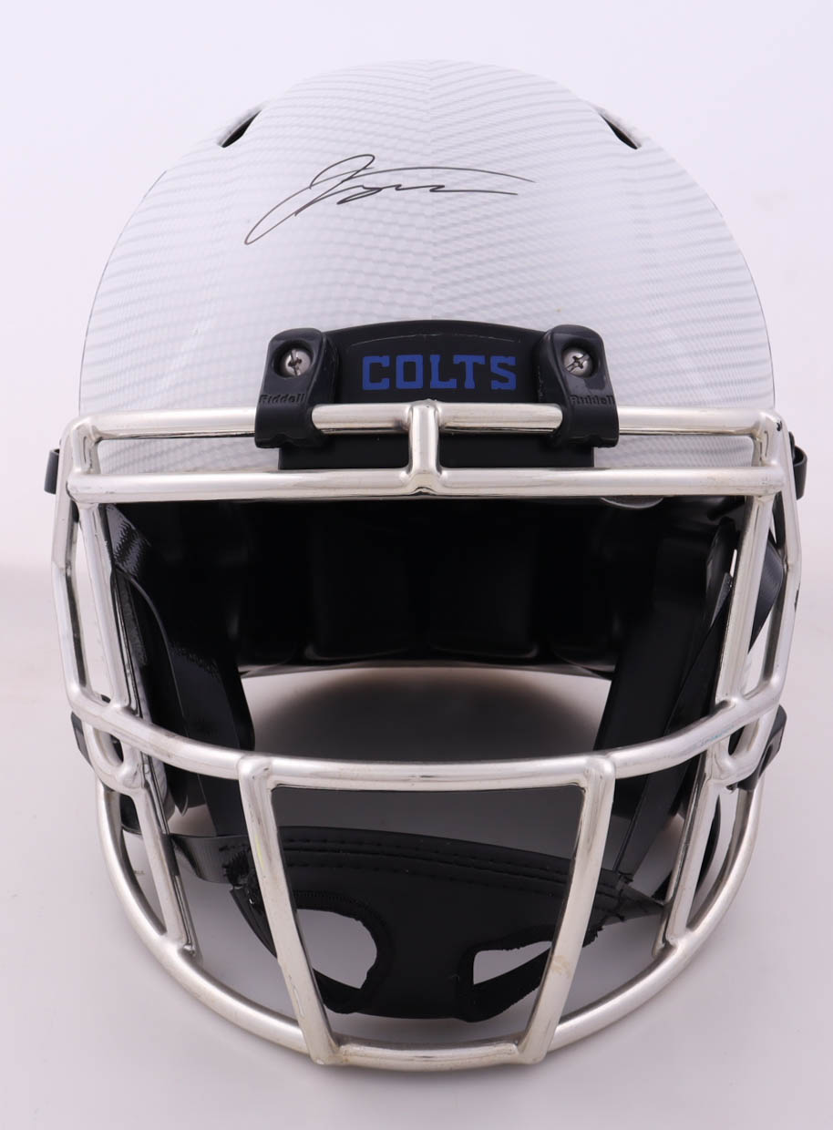 Jonathan Taylor Signed Colts Full-Size Authentic On-Field Hydro-Dipped ...