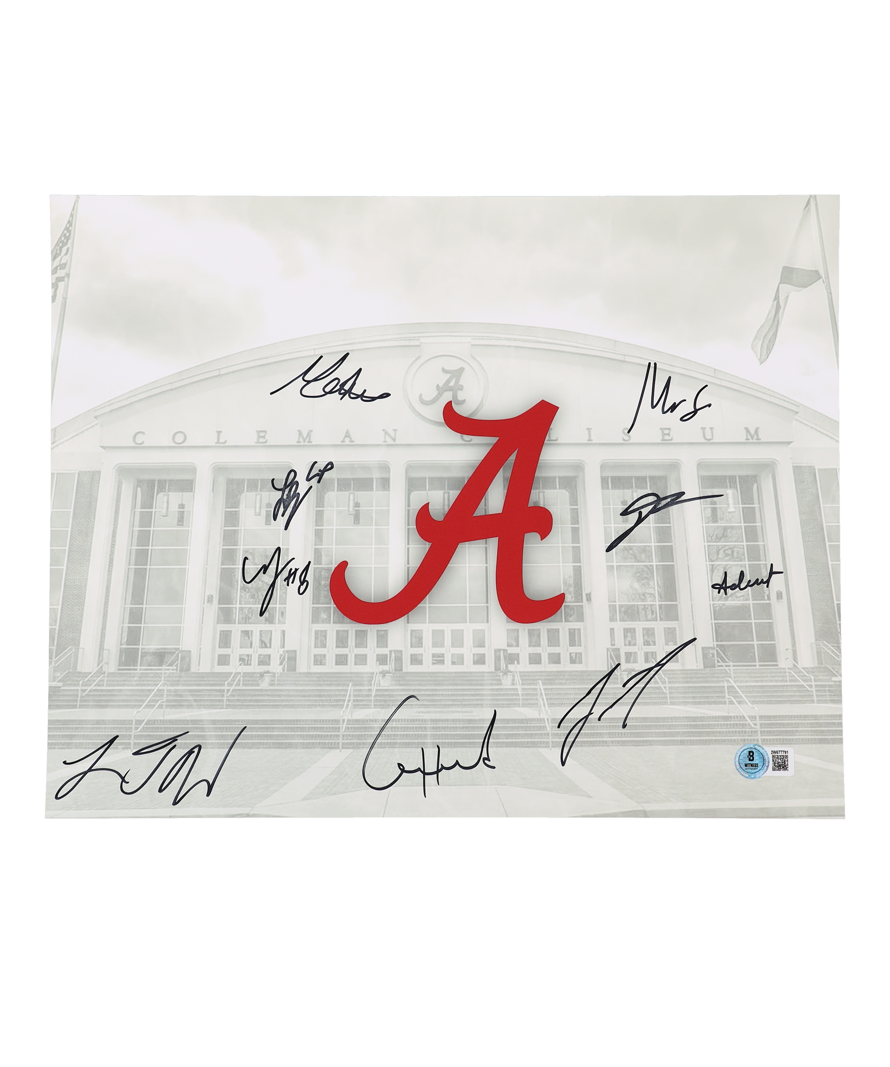 Alabama Crimson Tide 11x14 Photo Signed by (9) with Mark Sears, Chris ...