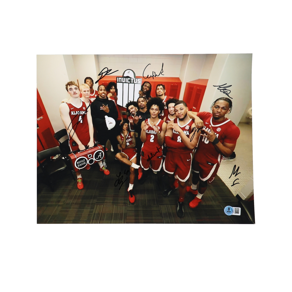 Alabama Crimson Tide 11x14 Photo Signed by (8) with Mark Sears, Chris ...