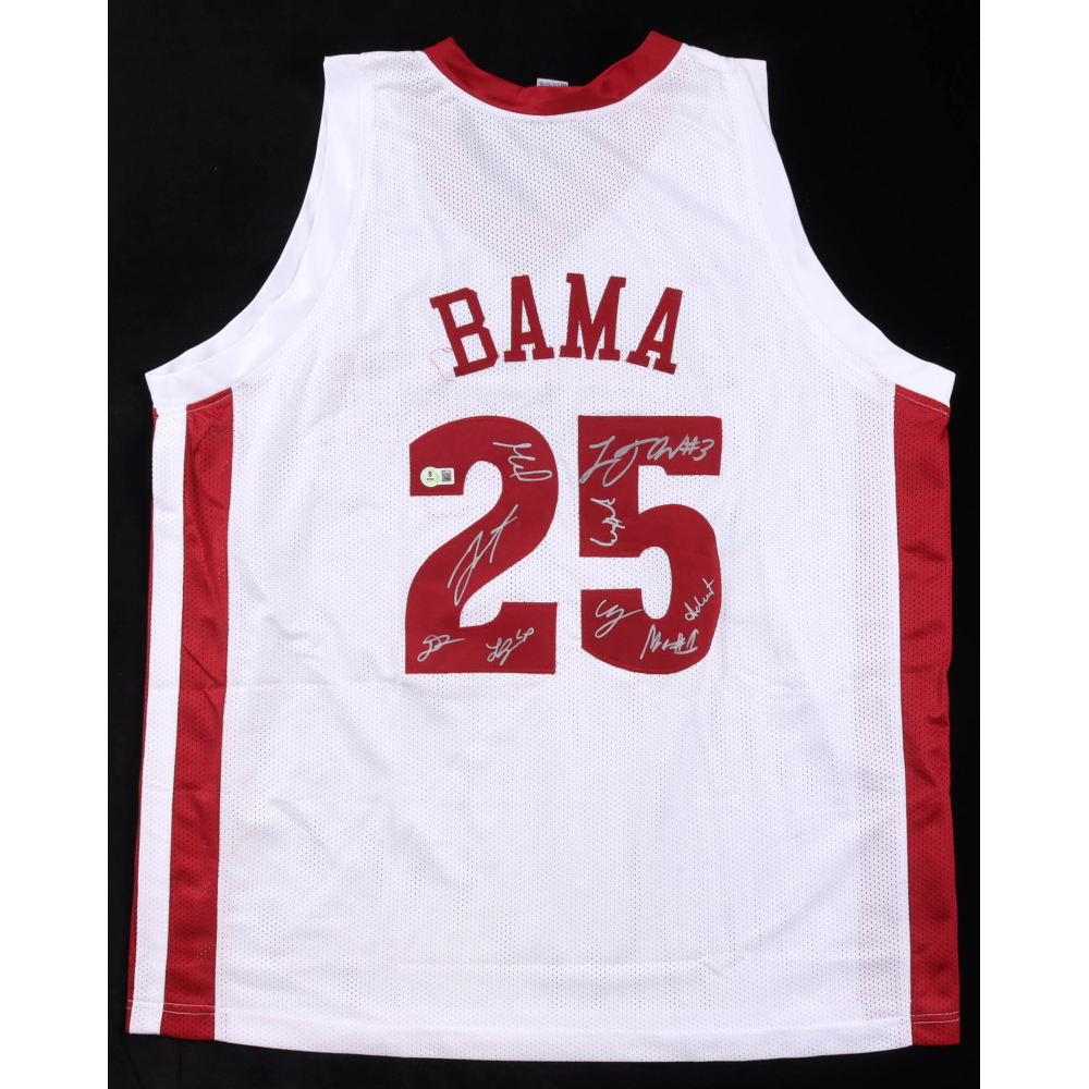 2025 Alabama Crimson Tide Team-Signed Jersey By (9) With Mark Sears ...