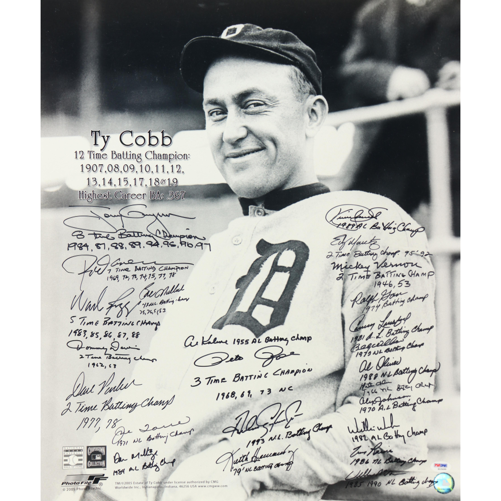 Tony Gwynn, Pete Rose, Rod Carew, Wade Boggs, Kirby Puckett | "Ty Cobb ...