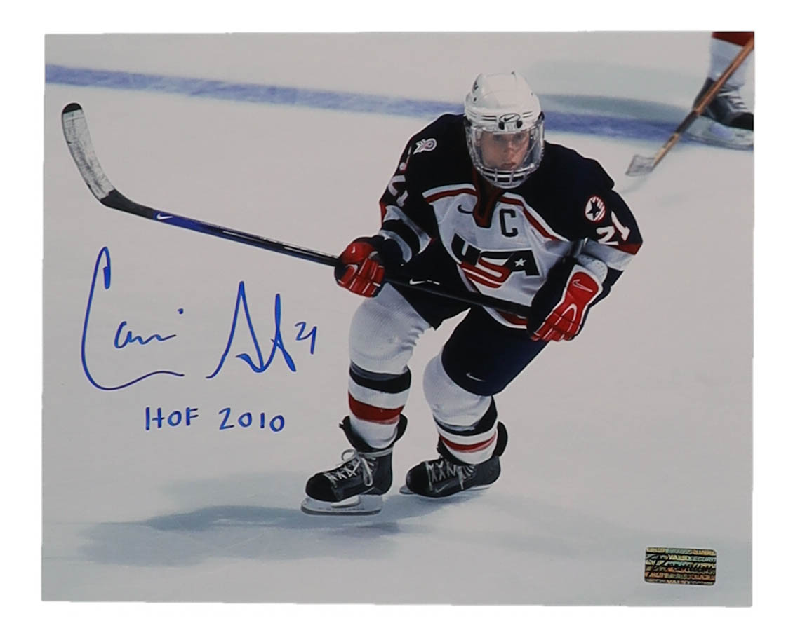 Cammi Granato Signed Team USA 8x10 Photo Inscribed "HOF 2010" (Premium ...