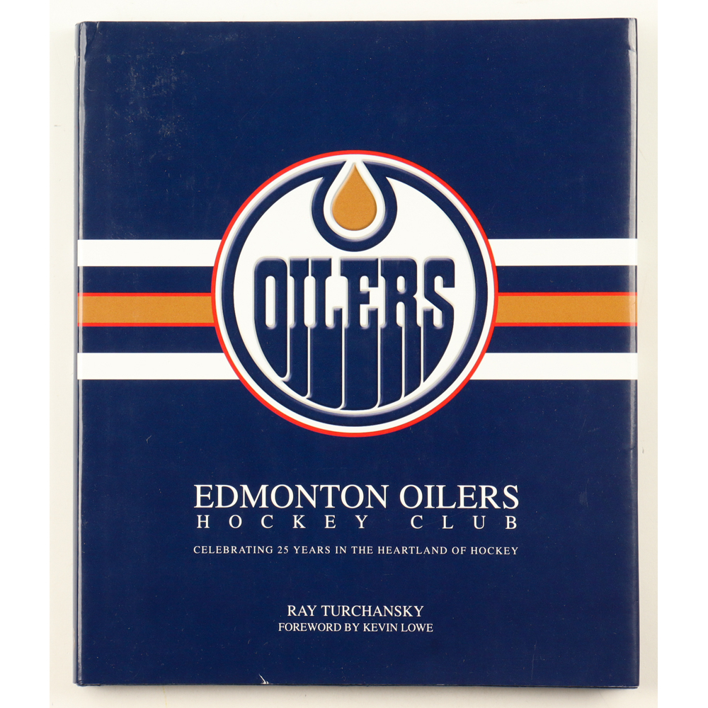 Oilers "Celebrating 25 Years In The Heartland of Hockey" Hardcover Book ...