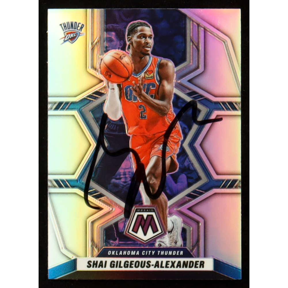 Shai Gilgeous-Alexander Signed 2021-22 Panini Mosaic Silver #41 (JSA) | Pristine Auction