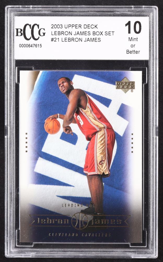 LeBron James 2003 Upper Deck LeBron James Box Set #21 RC (BCCG 10) | Pristine Auction