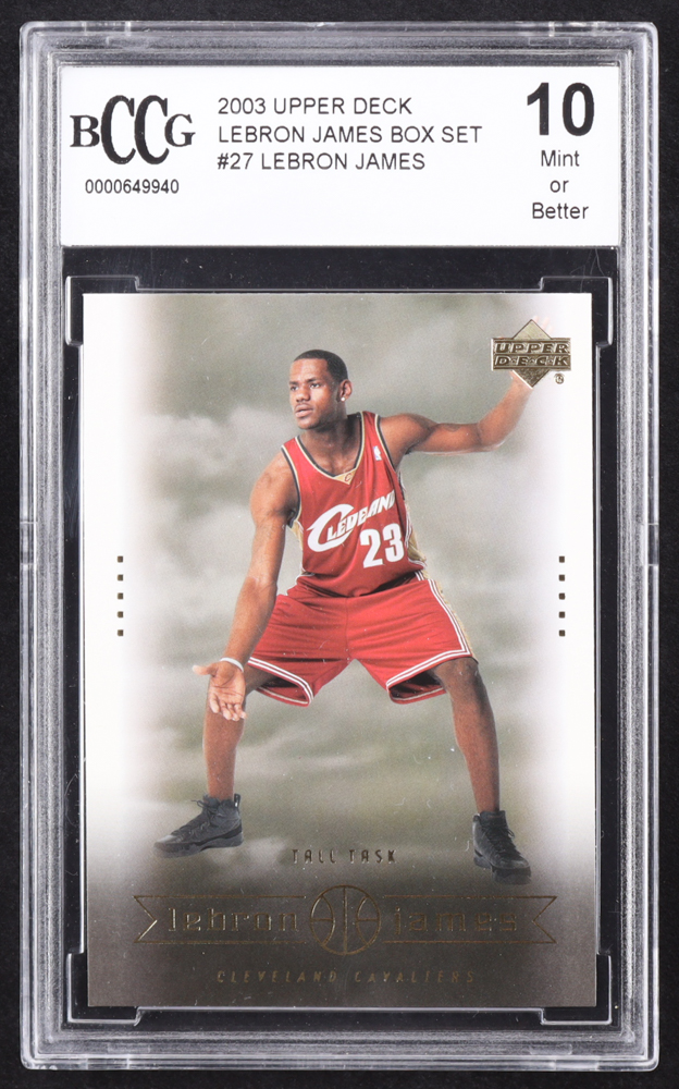 LeBron James 2003 Upper Deck LeBron James Box Set #27 RC (BCCG 10) | Pristine Auction